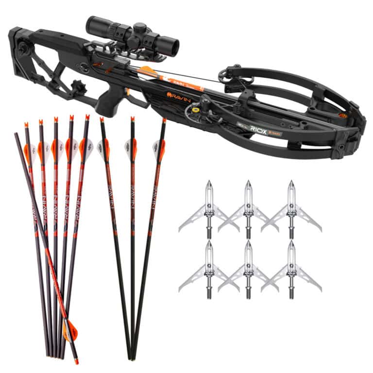 Ravin R10X Crossbow Package | 6 Extra Bolts & 6 Broadheads, HeliCoil ...
