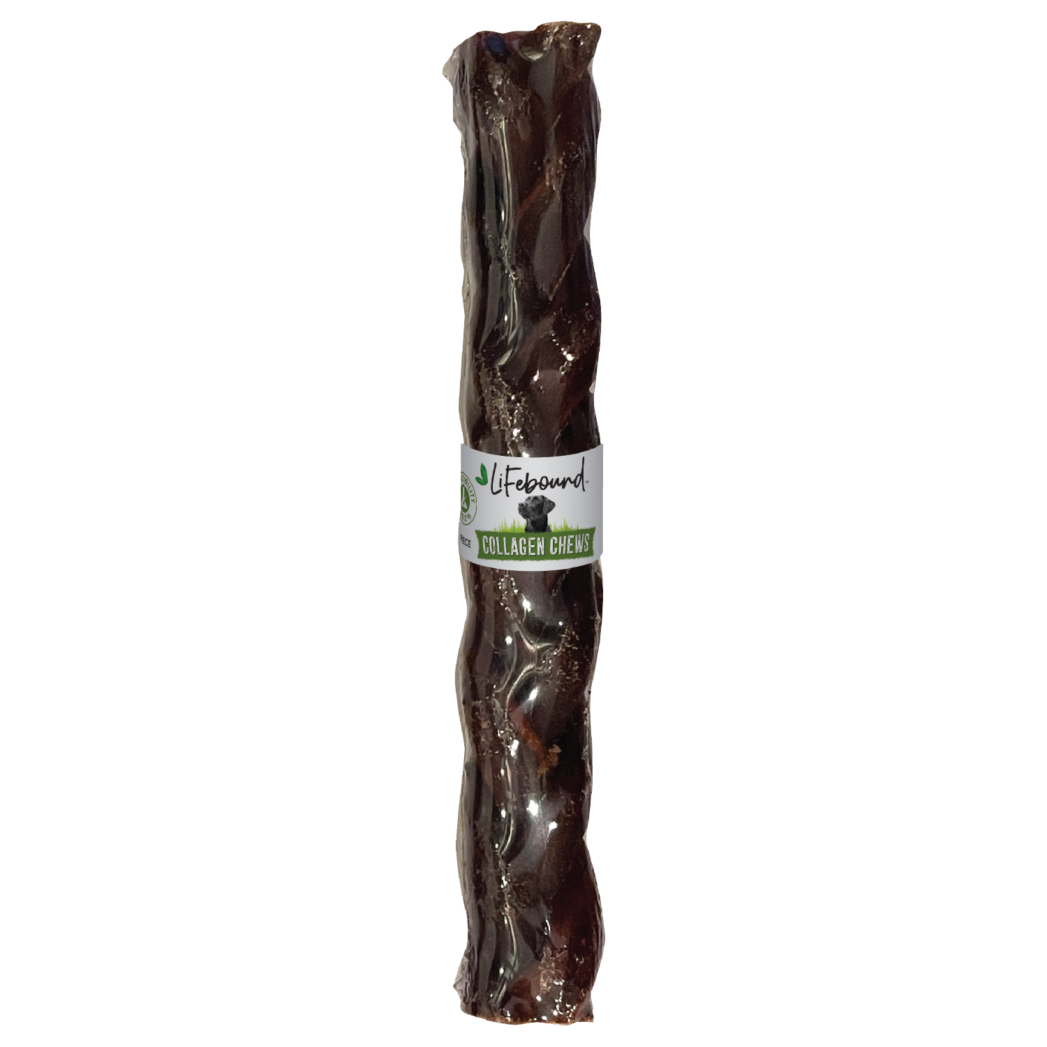 Lennox Rawhide Express Premium Collagen Chews 6" Braided Stick 100% ...